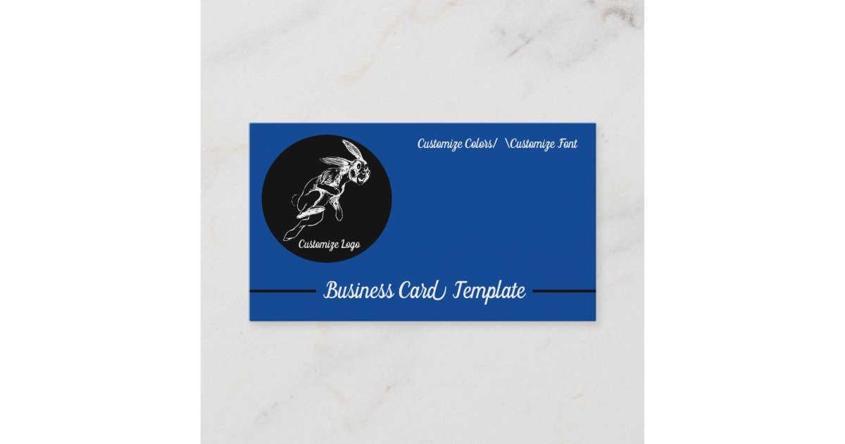 Jack Rabbit Logo Business Card | Zazzle