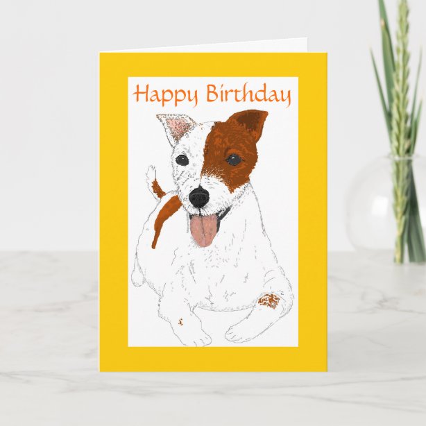 Jack Russell Birthday Cards | Zazzle UK