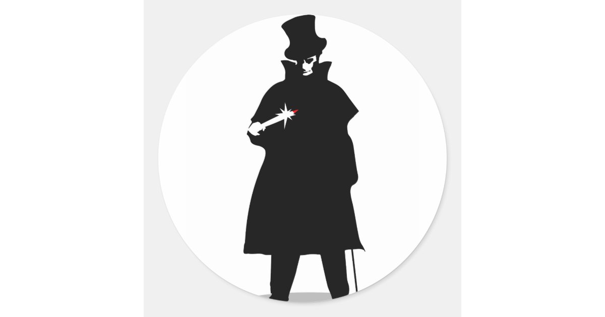 Jack The Ripper Classic Round Sticker | Zazzle