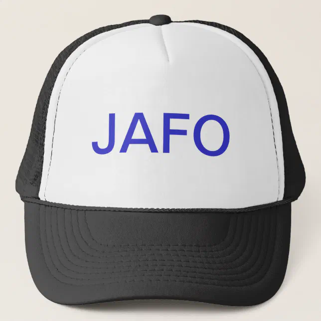 JAFO TRUCKER HAT | Zazzle