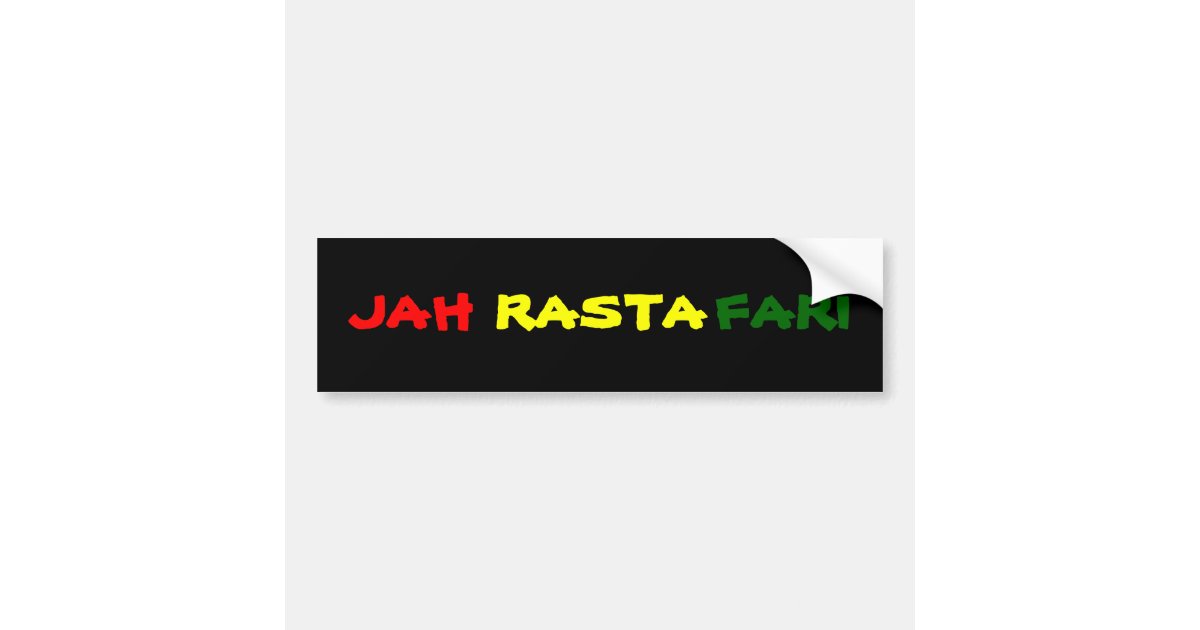 JAH RASTAFARI BUMPER STICKER | Zazzle
