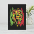 Jamaican Lion Rasta African Reggae Invitation | Zazzle