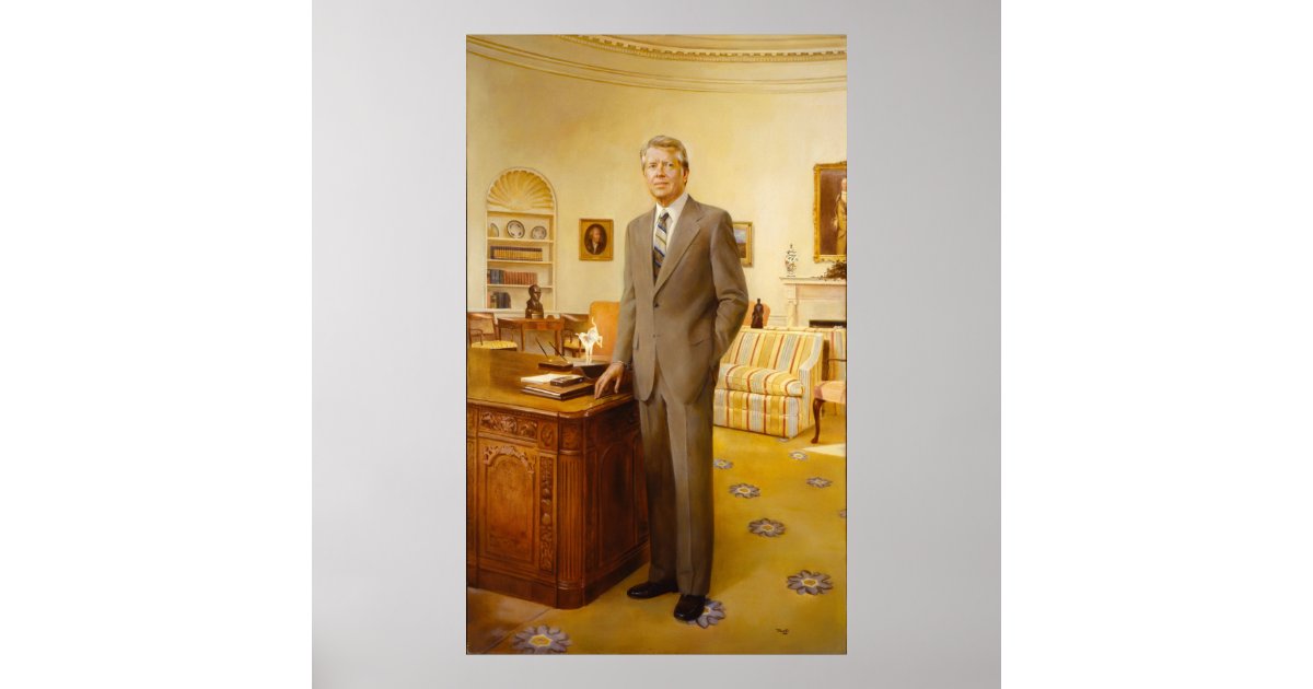 James Carter White House Presidential Portrait Poster | Zazzle