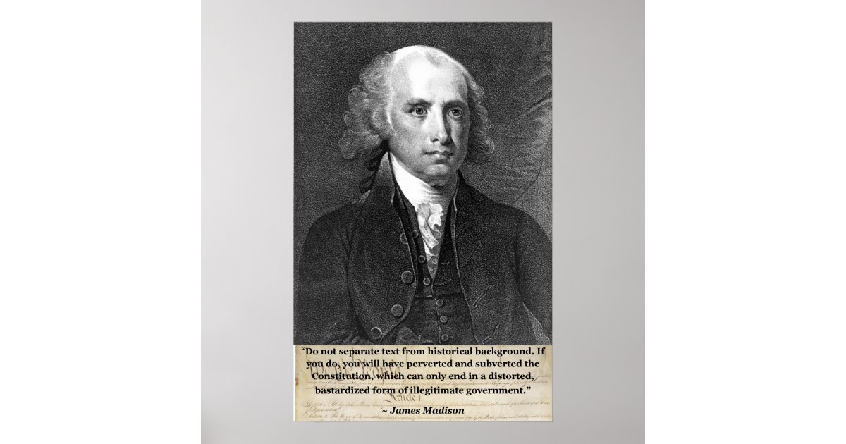 James Madison Poster | Zazzle