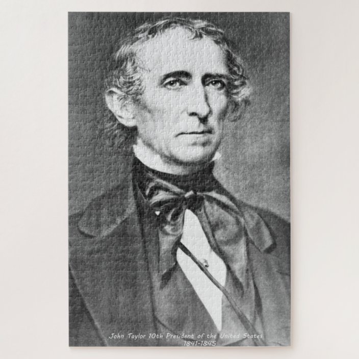 James Tyler 10th President of America. Jigsaw Puzzle | Zazzle.co.uk