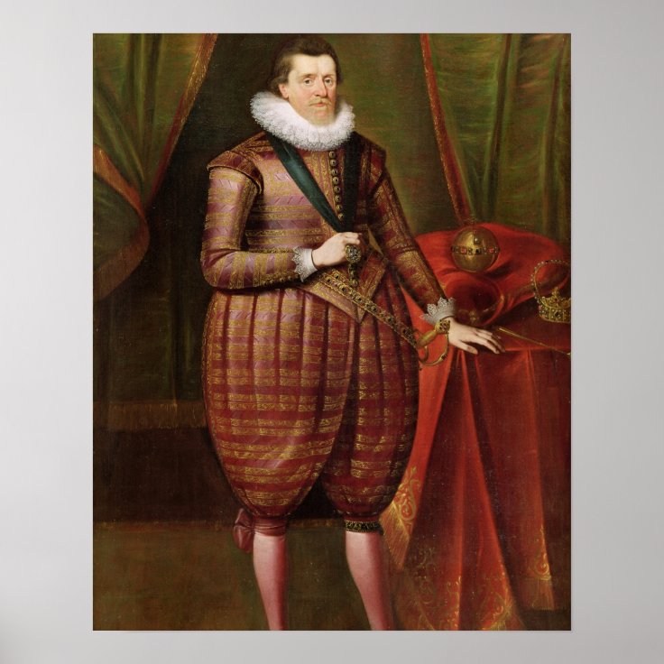 James VI of Scotland and I of England (1566-1625), Poster | Zazzle