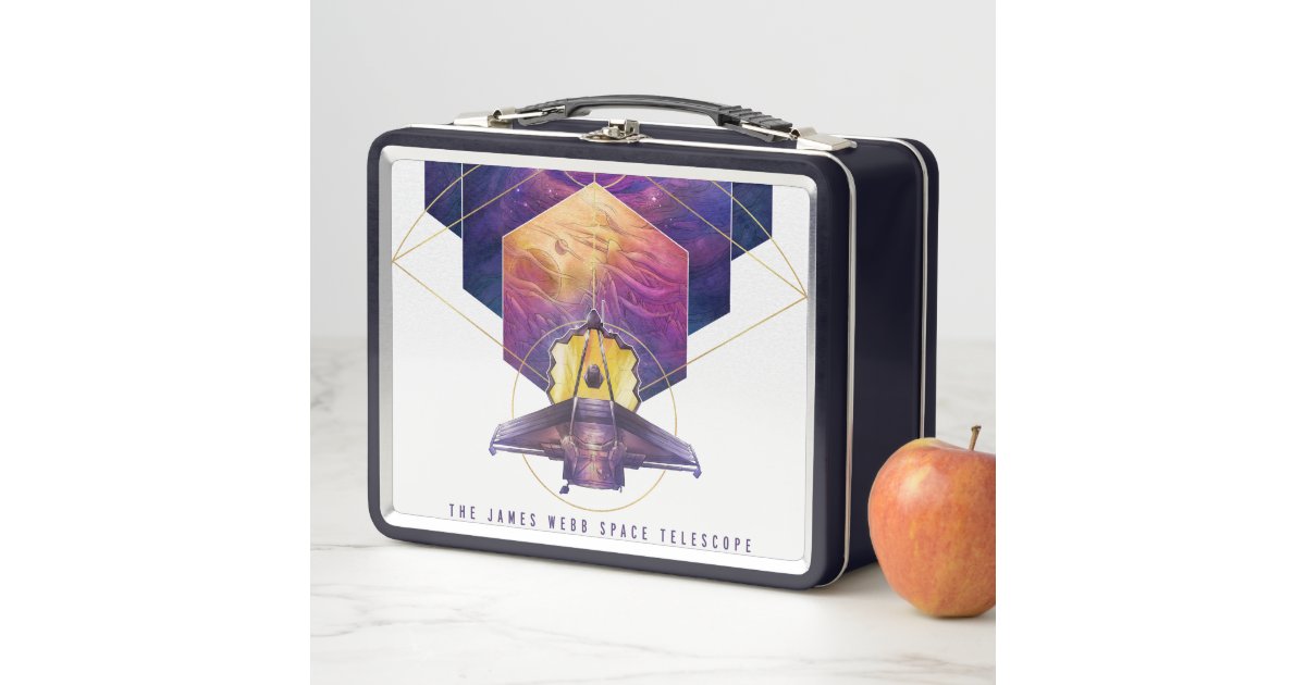 James Webb Space Telescope Illustration Art Metal Lunch Box | Zazzle