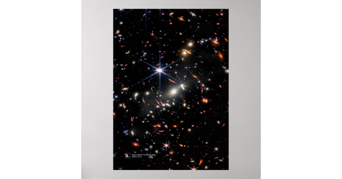 James Webb's First Deep Field (James Webb/JWST) Poster | Zazzle