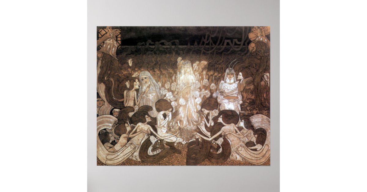 Jan Toorop The Three Brides Art Nouveau Poster | Zazzle