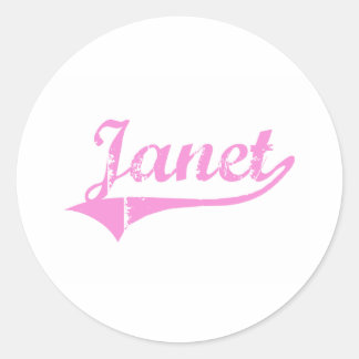 Janet Name Stickers and Sticker Transfer Designs - Zazzle UK