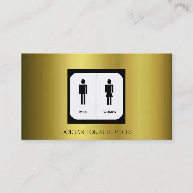 Janitor Custodian Maid Service Business Card | Zazzle