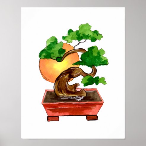 Bonsai Tree Posters & Prints | Zazzle UK
