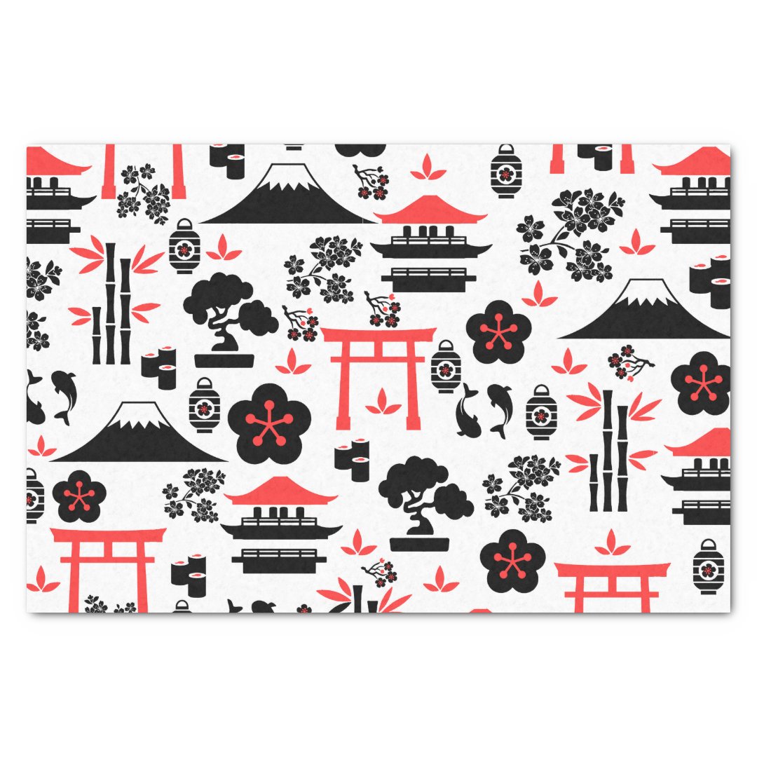 Japanese Pattern Tissue Paper | Zazzle