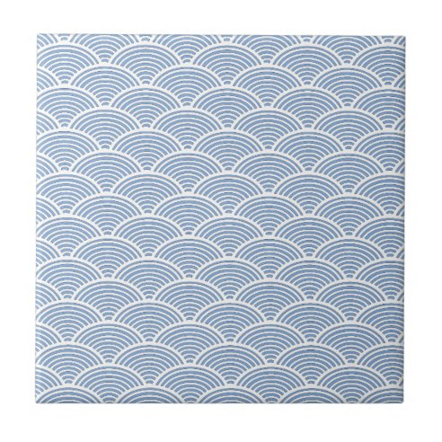 Blue Wave Decorative Ceramic Tiles | Zazzle.co.uk