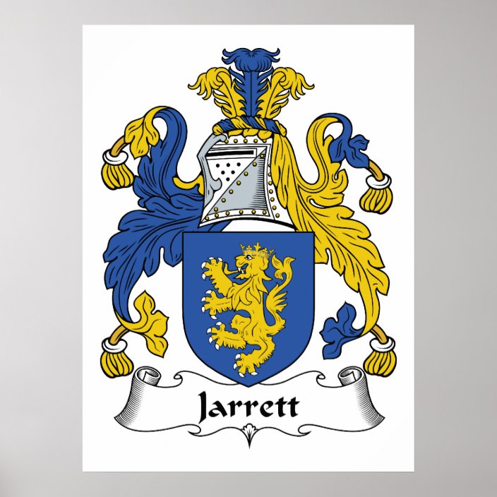 Jarrett Family Crest Poster | Zazzle.co.uk
