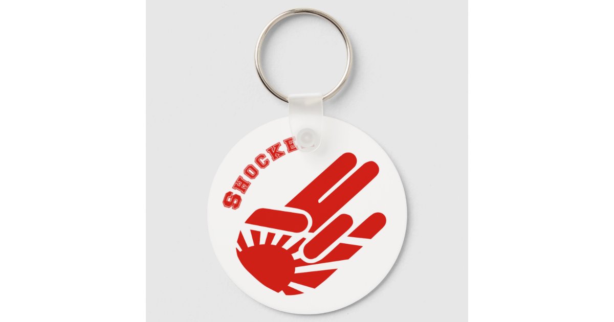 JDM Shocker Hand Gesture Key Ring | Zazzle
