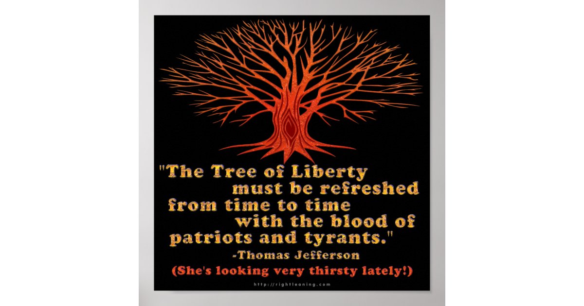 Jefferson Tree of Liberty Poster | Zazzle