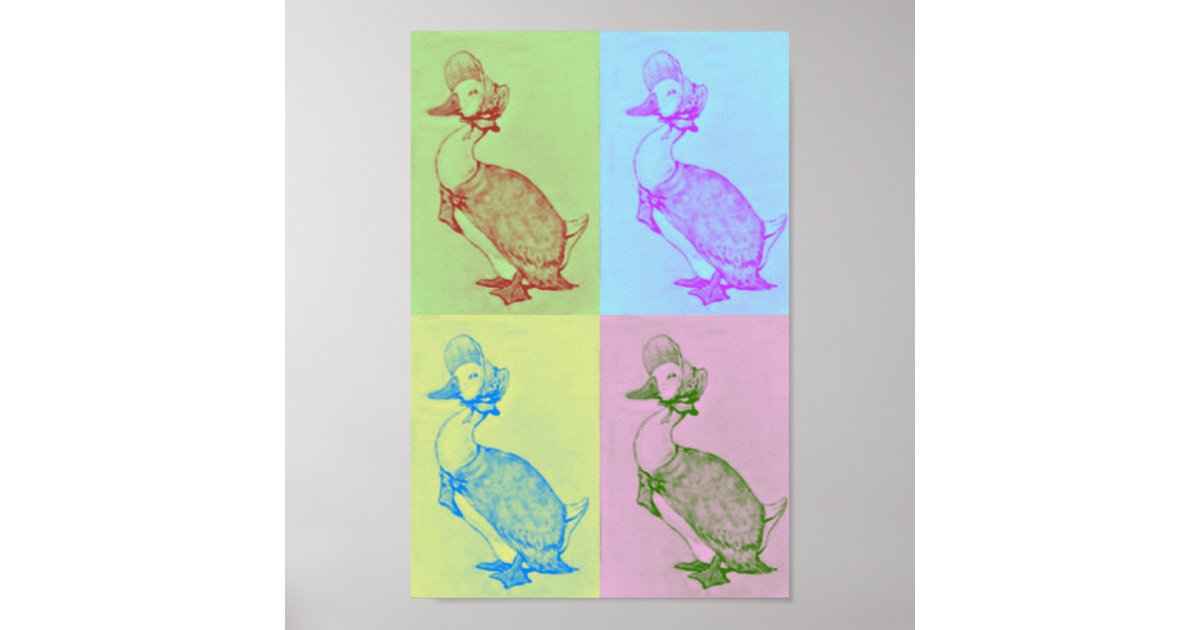 Jemima Puddle-Duck Pop Art Poster | Zazzle