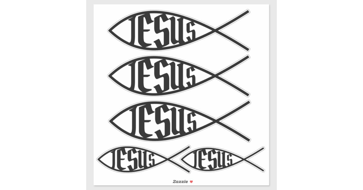 Jesus Ichthus Fish Christianity Symbol | Zazzle