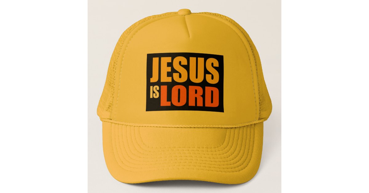 Jesus is Lord YO Trucker Hat | Zazzle