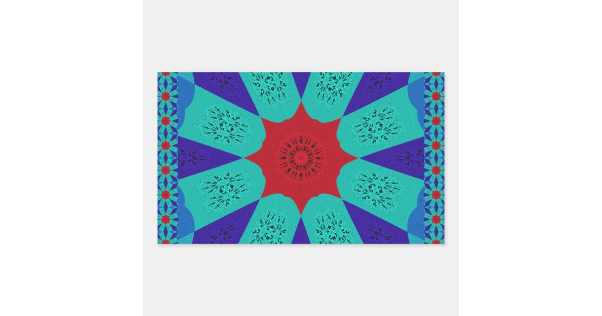 Jewel of the Nile - Egyptian Art Print Rectangular Sticker | Zazzle