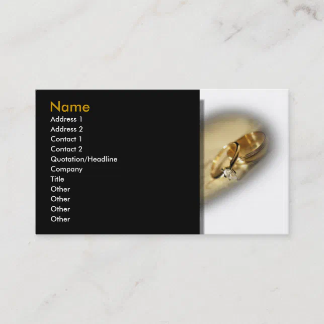 Jewellery Business Card | Zazzle