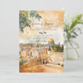 Jewish Wedding Invitation | Jerusalem view Invite | Zazzle