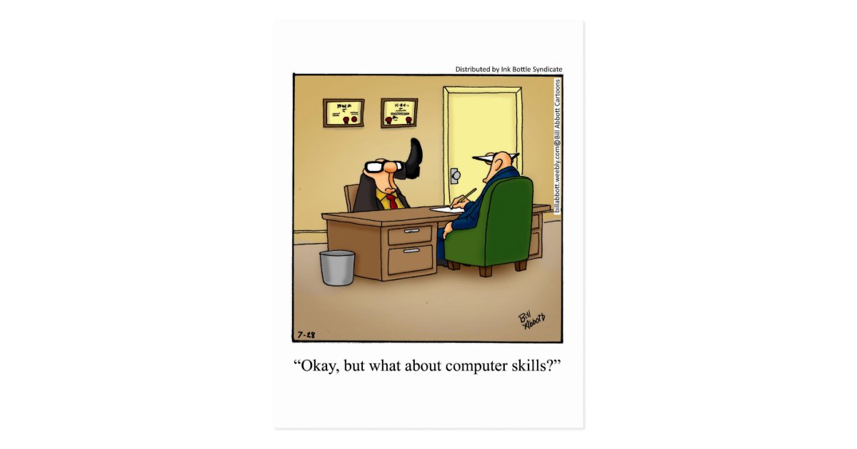 Job Hunting Humour Postcard | Zazzle.co.uk