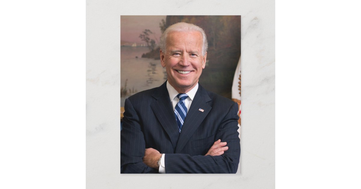 Joe Biden Official Portrait, ZSSG Postcard | Zazzle.co.uk