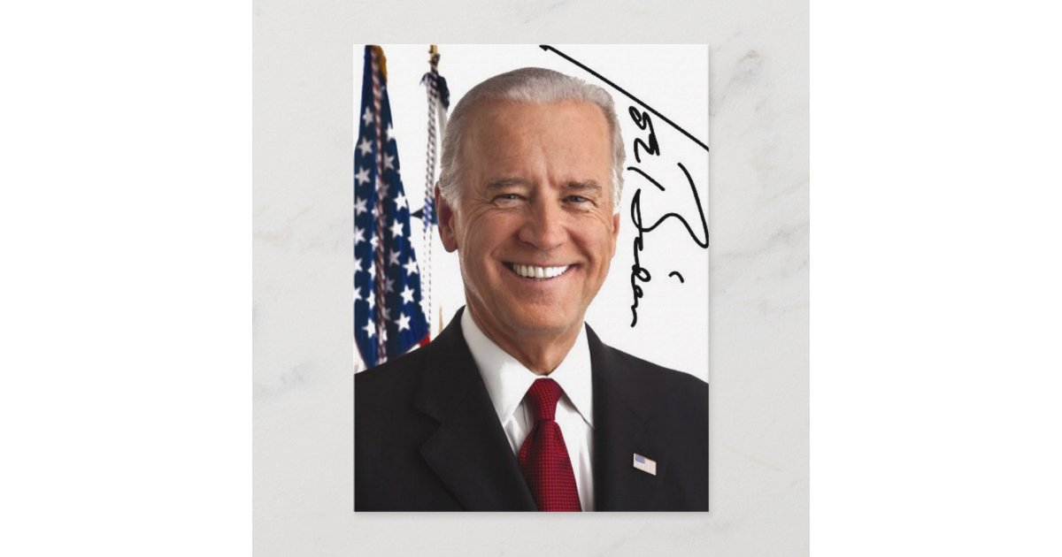 Joe Biden Signature Postcard | Zazzle