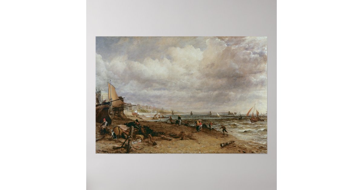 John Constable | Marine Parade and Old Chain Pier, Poster | Zazzle