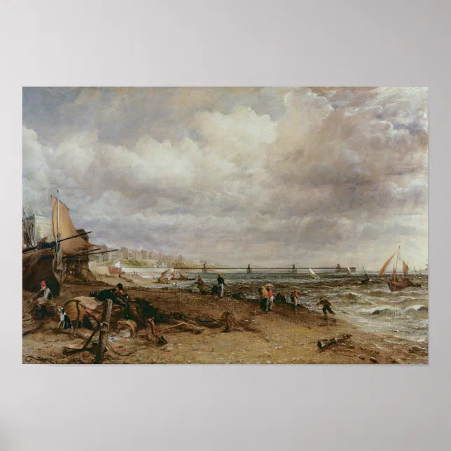John Constable | Marine Parade and Old Chain Pier, Poster | Zazzle