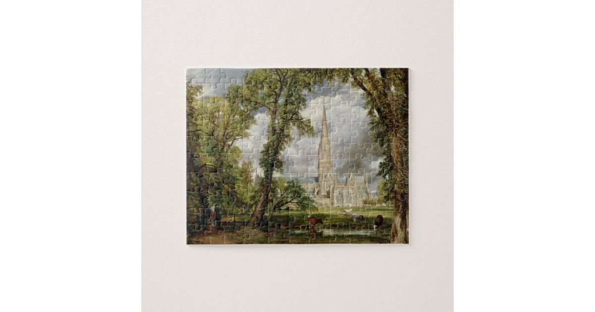 John Constable | View of Salisbury Cathedral from Jigsaw Puzzle | Zazzle
