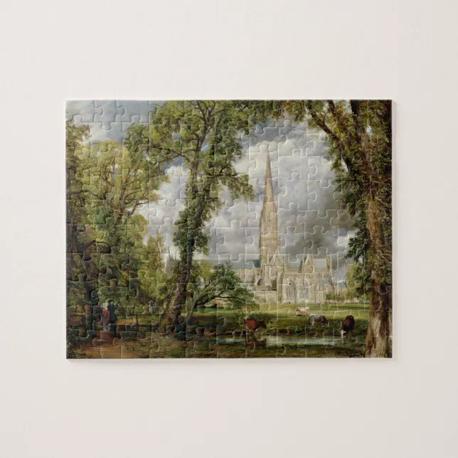 John Constable | View of Salisbury Cathedral from Jigsaw Puzzle | Zazzle