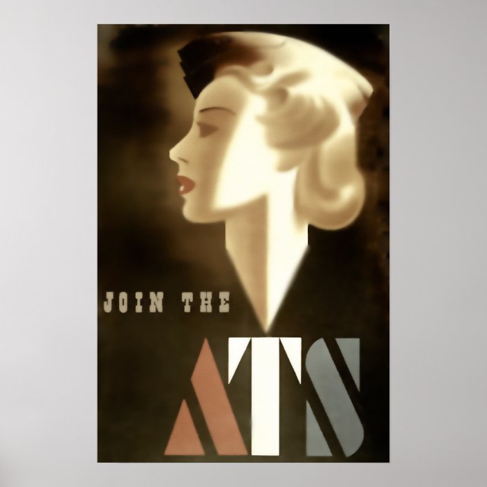 Join the ATS Vintage War Poster | Zazzle.co.uk