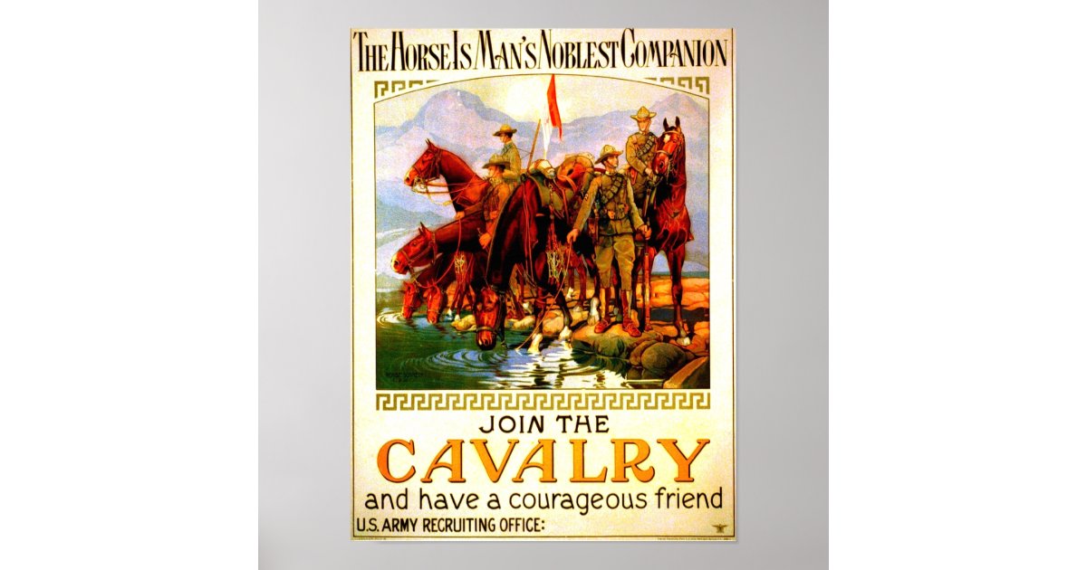Join the Cavalry - War Horse Poster | Zazzle