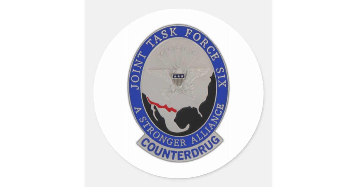 JOINT TASK FORCE 6 CLASSIC ROUND STICKER | Zazzle
