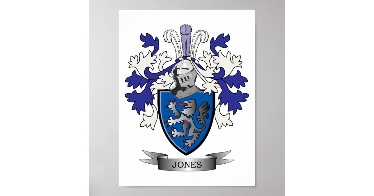Jones Coat of Arms Poster | Zazzle