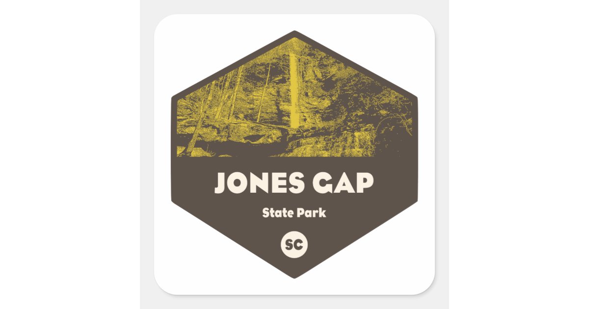 Jones Gap State Park South Carolina Square Sticker | Zazzle