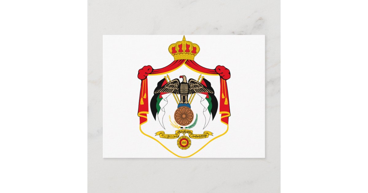 Jordan Coat Of Arms Postcard | Zazzle