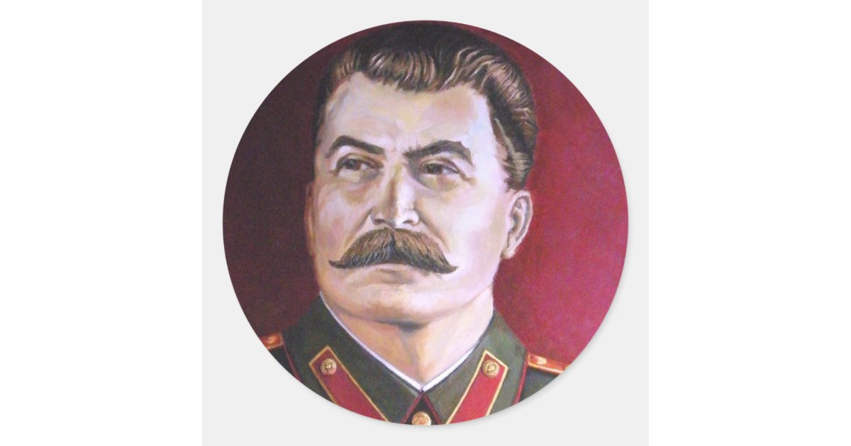 Joseph Stalin Classic Round Sticker | Zazzle