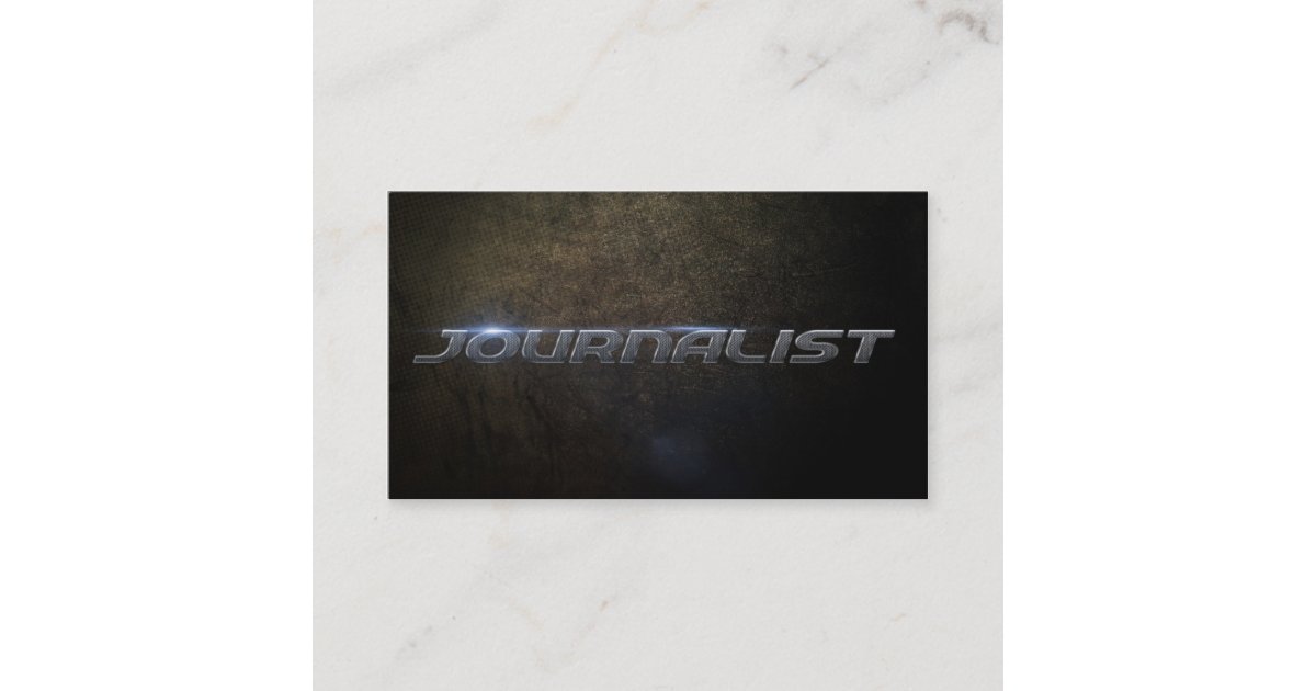 Journalist business card | Zazzle