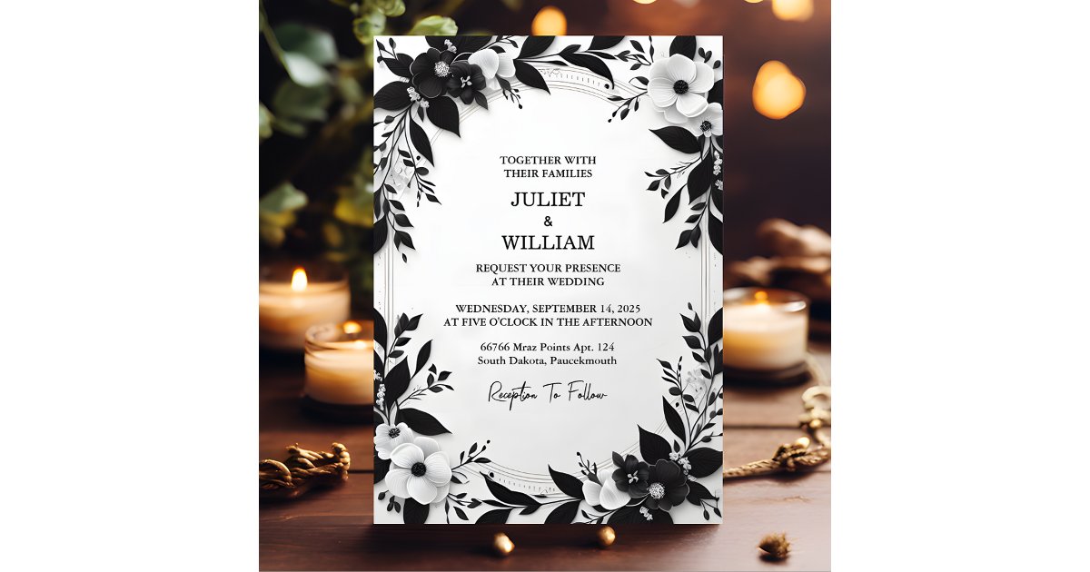 Joy Floral Cute Rope We Are Tying The Knot Wedding Invitation | Zazzle