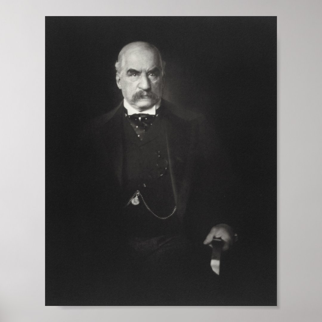 JP Morgan Portrait Poster | Zazzle