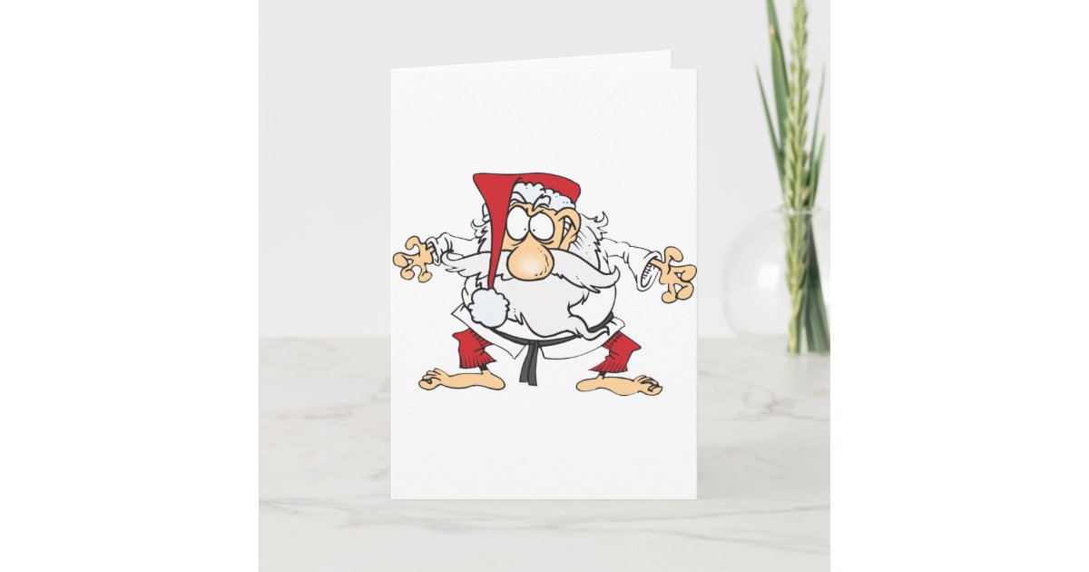 Judo-Santa Holiday Card | Zazzle.co.uk