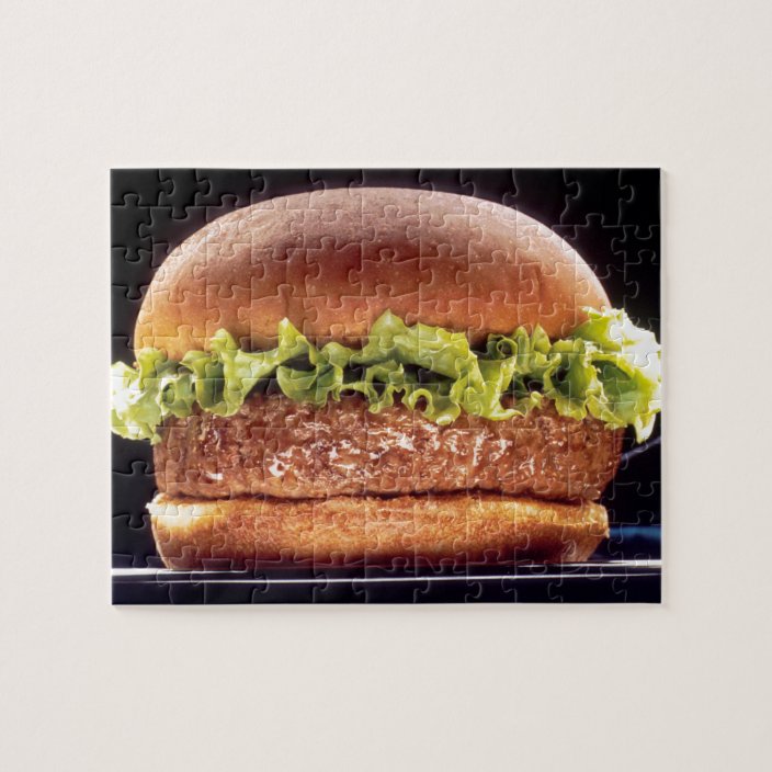 Juicy Hamburger Jigsaw Puzzle | Zazzle.co.uk