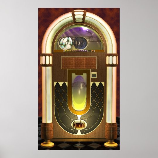 Jukebox Poster | Zazzle.co.uk