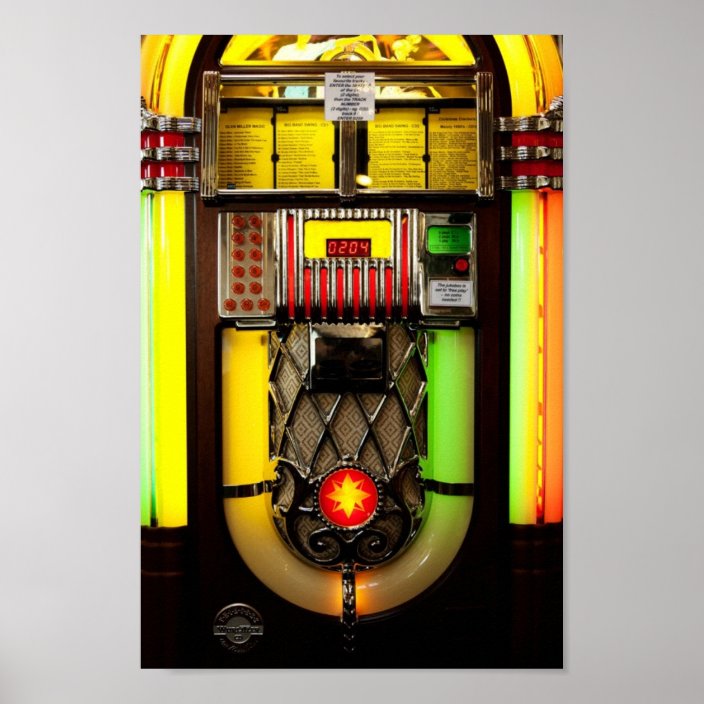 Jukebox Poster | Zazzle.co.uk