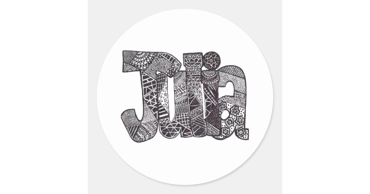 Julia Sticker | Zazzle