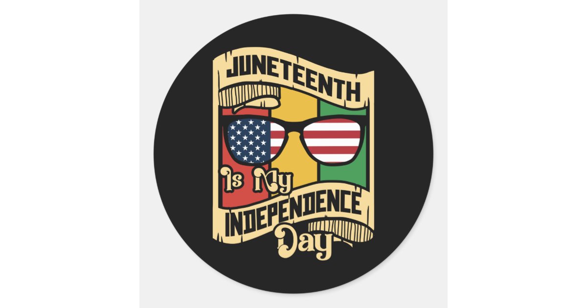 Juneteenth Day Classic Round Sticker | Zazzle